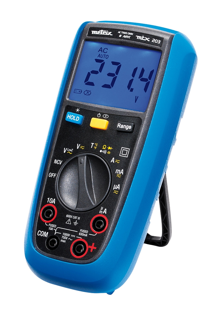Metrix complète sa gamme de multimètres par la série MTX2000 • Actutem