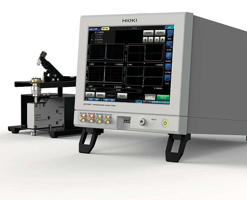 L'analyseur d’impédance IM7587 de Hioki monte à 3 GHz. • Actutem